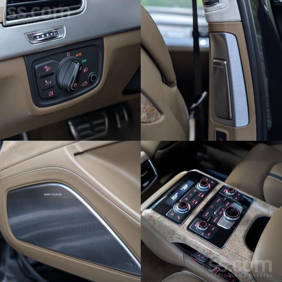 Black Audi S8 2013 in Jurmala, with an engine capacity of 4.00 L and mileage of 173 thousand km for 25000 €, photo 32 on AUTOMOTO.COM.LV