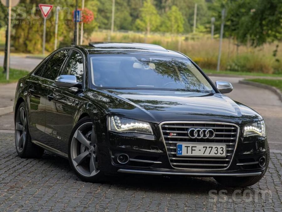 Melns Audi S8 2013 Jūrmala, ar dzinēja tilpumu 4.00 L un nobraukumu 174 tūkst. km par 26000 €, foto 1 vietnē AUTOMOTO.COM.LV