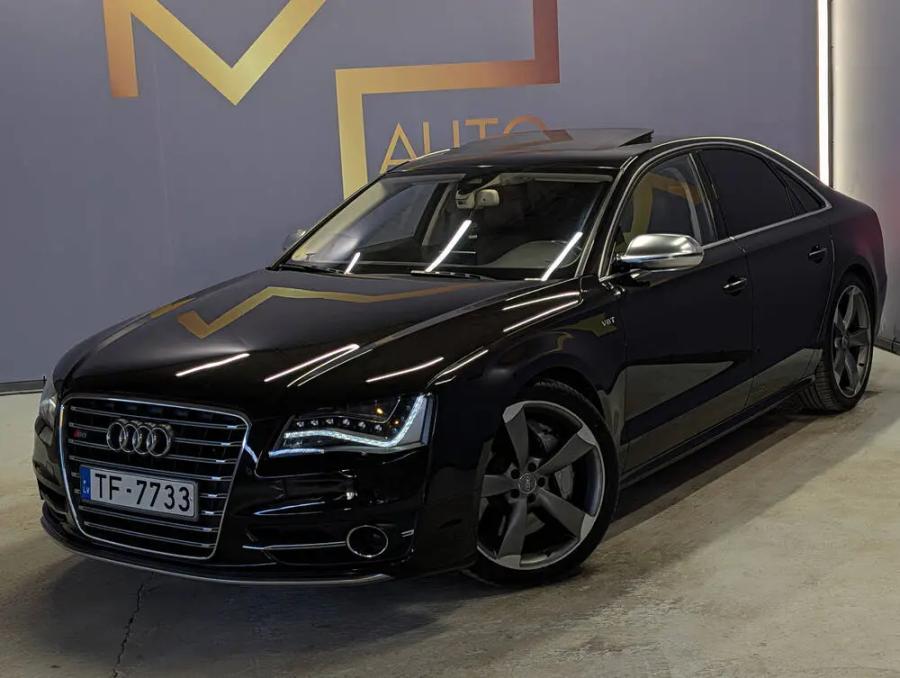 Black Audi S8 2013 in Jurmala, with an engine capacity of 4.00 L and mileage of 173 thousand km for 25000 €, photo 4 on AUTOMOTO.COM.LV
