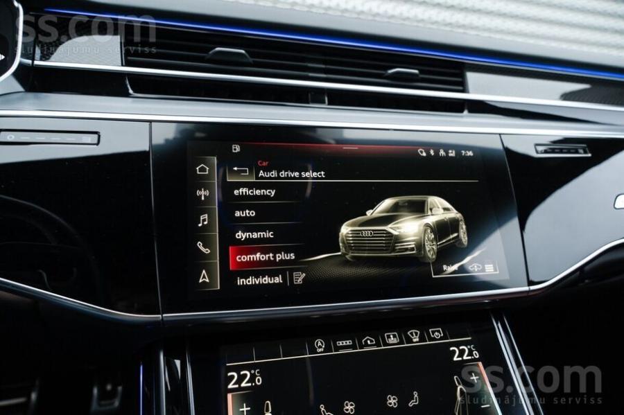 Melns Audi S8 2020 Rīga, ar dzinēja tilpumu 4.00 L un nobraukumu 68 tūkst. km par 79900 €, foto 24 vietnē AUTOMOTO.COM.LV