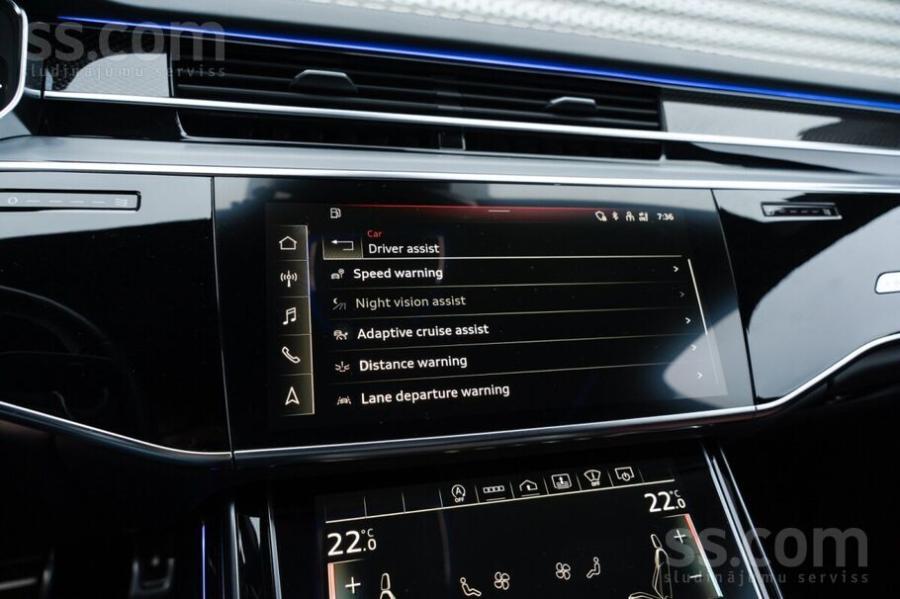 Melns Audi S8 2020 Rīga, ar dzinēja tilpumu 4.00 L un nobraukumu 68 tūkst. km par 79900 €, foto 26 vietnē AUTOMOTO.COM.LV