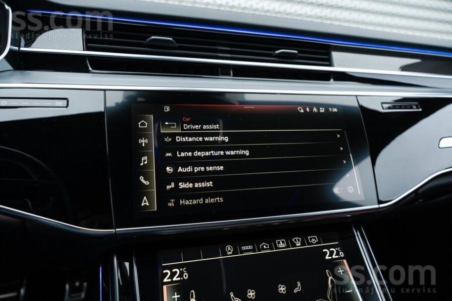 Melns Audi S8 2020 Rīga, ar dzinēja tilpumu 4.00 L un nobraukumu 68 tūkst. km par 79900 €, foto 27 vietnē AUTOMOTO.COM.LV