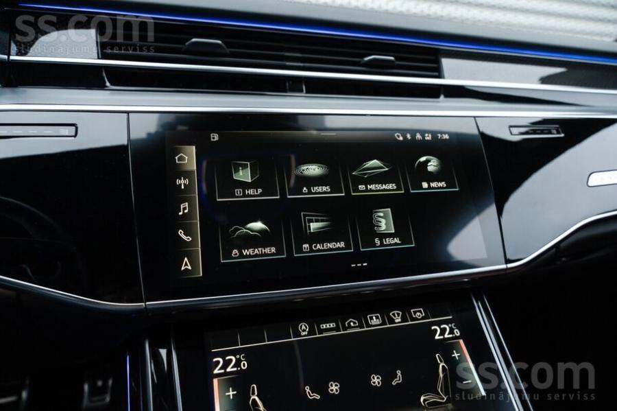 Melns Audi S8 2020 Rīga, ar dzinēja tilpumu 4.00 L un nobraukumu 68 tūkst. km par 79900 €, foto 28 vietnē AUTOMOTO.COM.LV