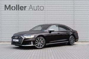 Melns Audi S8 2020 Mārupe, ar dzinēja tilpumu 4.00 L un nobraukumu 68 tūkst. km par 79900 €, foto  vietnē AUTOMOTO.COM.LV