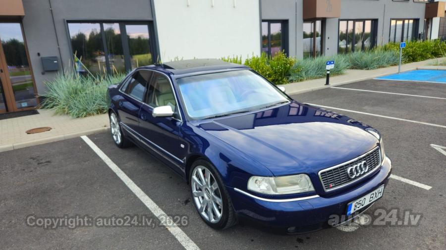 Blue Audi S8 2000 in Tallinn, with an engine capacity of 4.20 L and mileage of 267 thousand km for 16000 €, photo 7 on AUTOMOTO.COM.LV