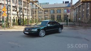 Zaļš Audi S8 1998 Rīga, ar dzinēja tilpumu 4.20 L un nobraukumu 112 tūkst. km par 10000 €, foto  vietnē AUTOMOTO.COM.LV