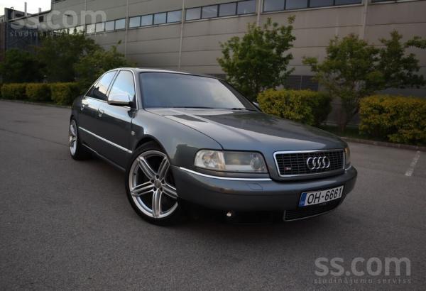 Grey Audi S8 2001 in Riga, with an engine capacity of 4.20 L and mileage of 270 thousand km for 7990 €, photo 1 on AUTOMOTO.COM.LV