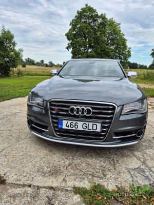 Pelēks Audi S8 2012 Tallina, ar dzinēja tilpumu 4.00 L un nobraukumu 311 tūkst. km par 19500 €, foto  vietnē AUTOMOTO.COM.LV