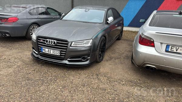 Pelēks Audi S8 2014 Rīga, ar dzinēja tilpumu 4.00 L un nobraukumu 0 tūkst. km par 35900 €, foto 1 vietnē AUTOMOTO.COM.LV