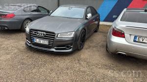 Grey Audi S8 2014 in Riga, with an engine capacity of 4.00 L and mileage of 0 thousand km for 35900 €, photo  on AUTOMOTO.COM.LV