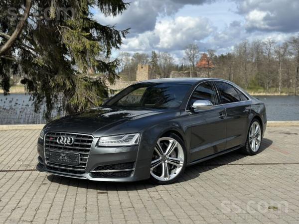 Grey Audi S8 2014 in Riga, with an engine capacity of 4.00 L and mileage of 249 thousand km for 29700 €, photo 2 on AUTOMOTO.COM.LV
