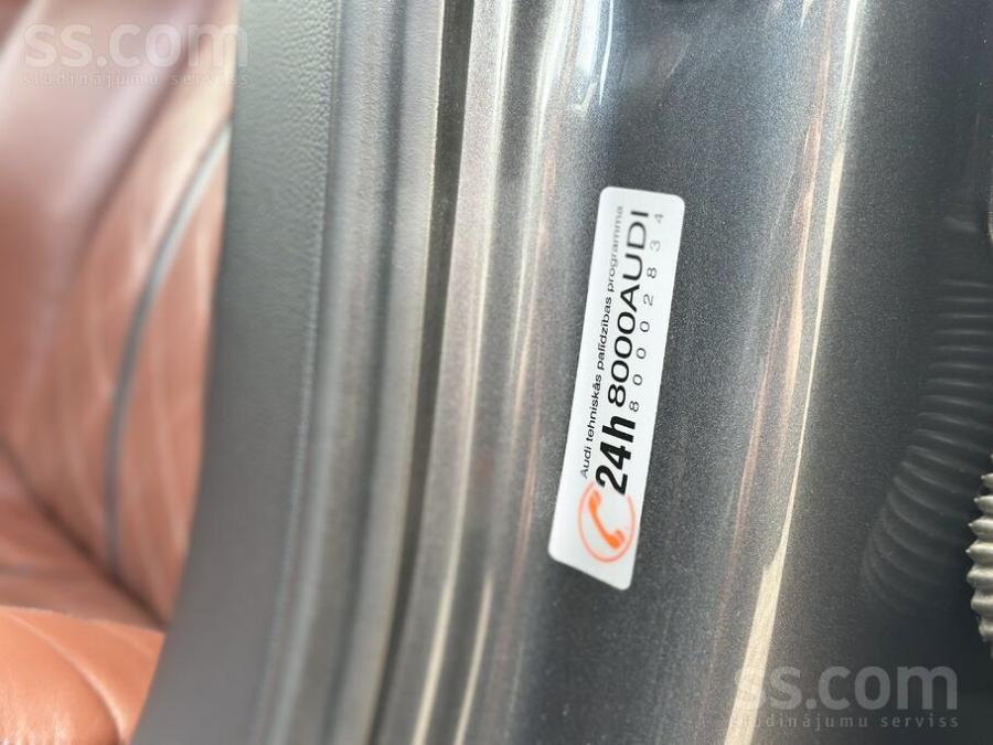 Grey Audi S8 2014 in Riga, with an engine capacity of 4.00 L and mileage of 249 thousand km for 26500 €, photo 22 on AUTOMOTO.COM.LV