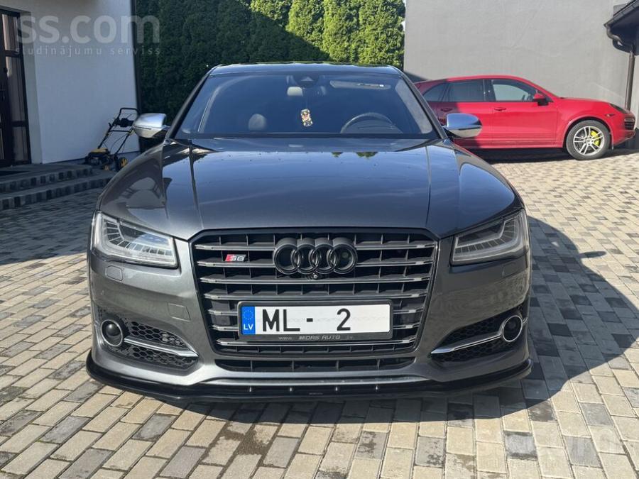 Grey Audi S8 2014 in Bauska, with an engine capacity of 4.00 L and mileage of 0 thousand km for 35000 €, photo 6 on AUTOMOTO.COM.LV