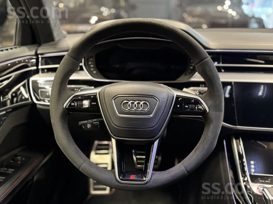Pelēks Audi S8 2022 Rīga, ar dzinēja tilpumu 4.00 L un nobraukumu 87 tūkst. km par 81490 €, foto 16 vietnē AUTOMOTO.COM.LV