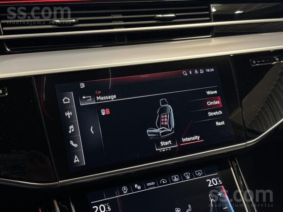 Pelēks Audi S8 2022 Rīga, ar dzinēja tilpumu 4.00 L un nobraukumu 87 tūkst. km par 81490 €, foto 22 vietnē AUTOMOTO.COM.LV