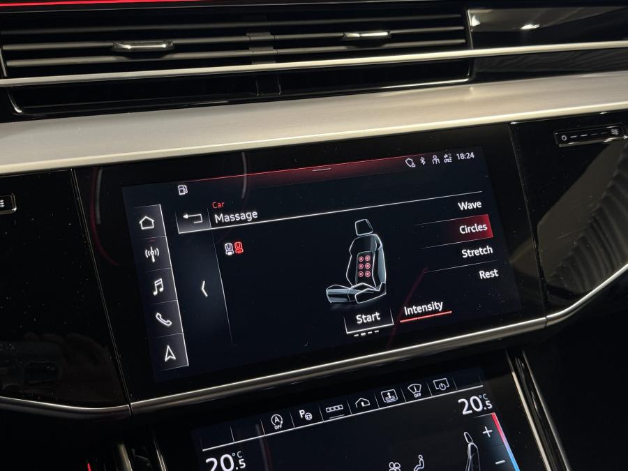 Pelēks Audi S8 2022 Rīga, ar dzinēja tilpumu 4.00 L un nobraukumu 87 tūkst. km par 84990 €, foto 21 vietnē AUTOMOTO.COM.LV