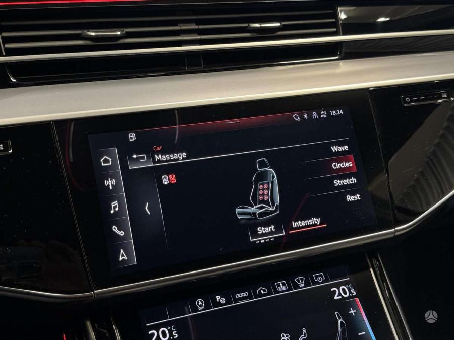 Pelēks Audi S8 2022 Rīga, ar dzinēja tilpumu 4.00 L un nobraukumu 87 tūkst. km par 81490 €, foto 22 vietnē AUTOMOTO.COM.LV