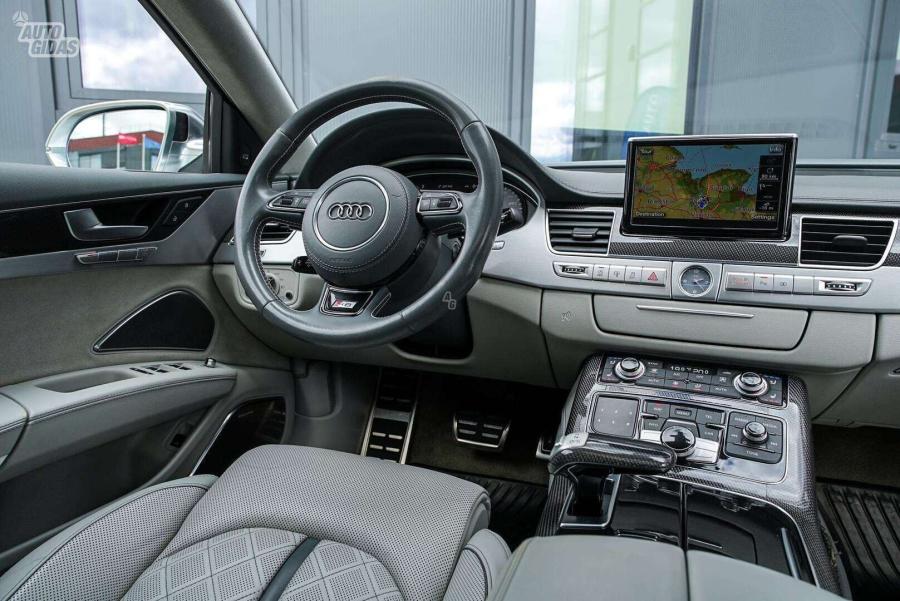Balts Audi S8 2013 Kauņa, ar dzinēja tilpumu 4.00 L un nobraukumu 198 tūkst. km par 23750 €, foto 19 vietnē AUTOMOTO.COM.LV