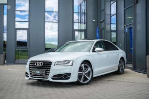 White Audi S8 2013 in Kaunas, with an engine capacity of 3.99 L and mileage of 198 thousand km for 23750 €, photo 3 on AUTOMOTO.COM.LV