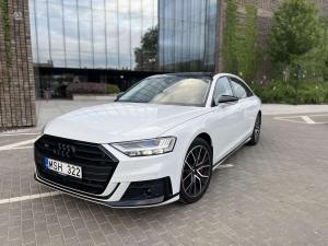 White Audi S8 2020 in Vilnius, with an engine capacity of 4.00 L and mileage of 28 thousand km for 65900 €, photo 6 on AUTOMOTO.COM.LV