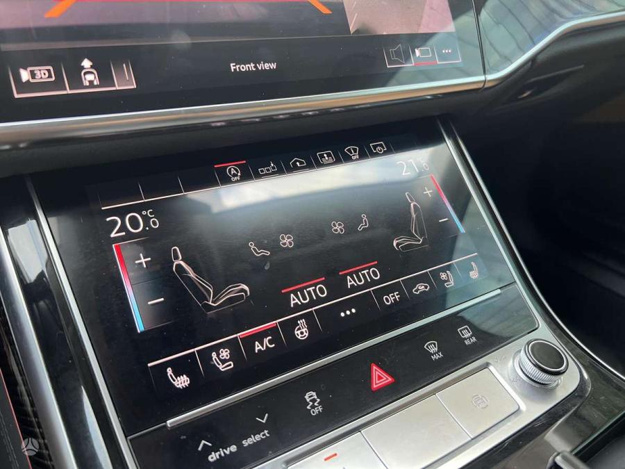 White Audi S8 2020 in Vilnius, with an engine capacity of 4.00 L and mileage of 28 thousand km for 65900 €, photo 9 on AUTOMOTO.COM.LV
