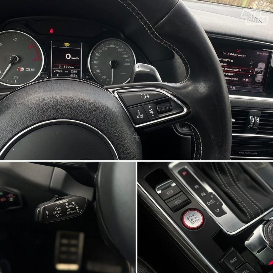 Melns Audi SQ5 2013 Viļņa, ar dzinēja tilpumu 3.00 L un nobraukumu 276 tūkst. km par 14500 €, foto 5 vietnē AUTOMOTO.COM.LV