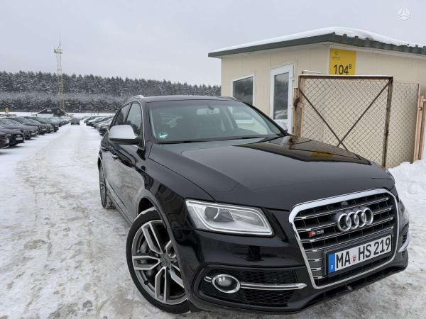 Melns Audi SQ5 2014 Viļņa, ar dzinēja tilpumu 3.00 L un nobraukumu 270 tūkst. km par 14300 €, foto 10 vietnē AUTOMOTO.COM.LV