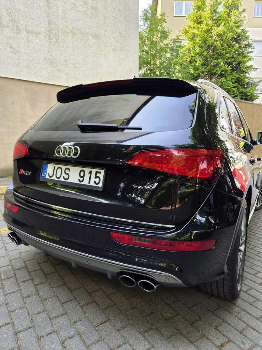 Melns Audi SQ5 2014 Viļņa, ar dzinēja tilpumu 3.00 L un nobraukumu 130 tūkst. km par 14800 €, foto 7 vietnē AUTOMOTO.COM.LV
