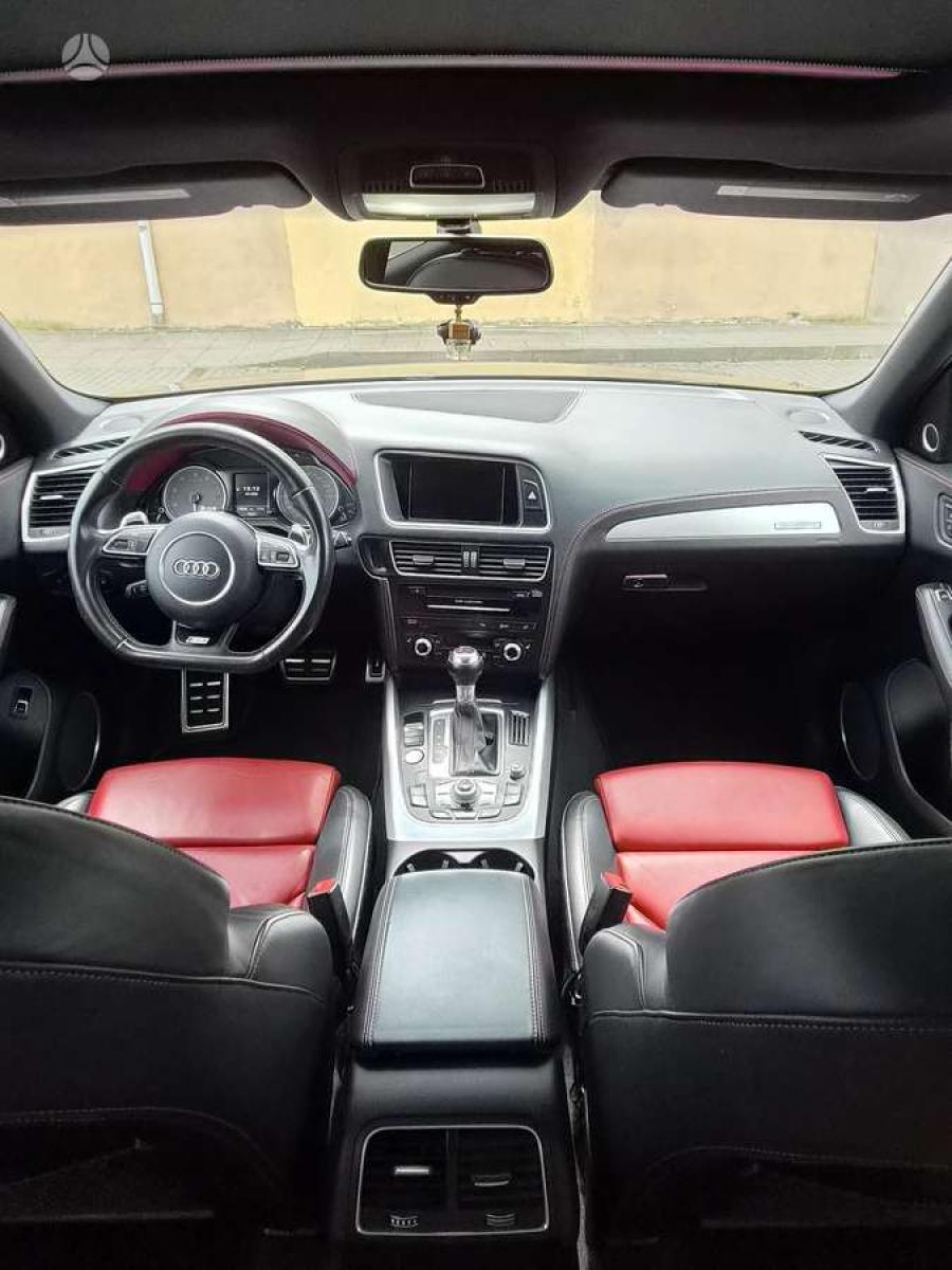 Melns Audi SQ5 2014 Viļņa, ar dzinēja tilpumu 3.00 L un nobraukumu 130 tūkst. km par 14800 €, foto 12 vietnē AUTOMOTO.COM.LV