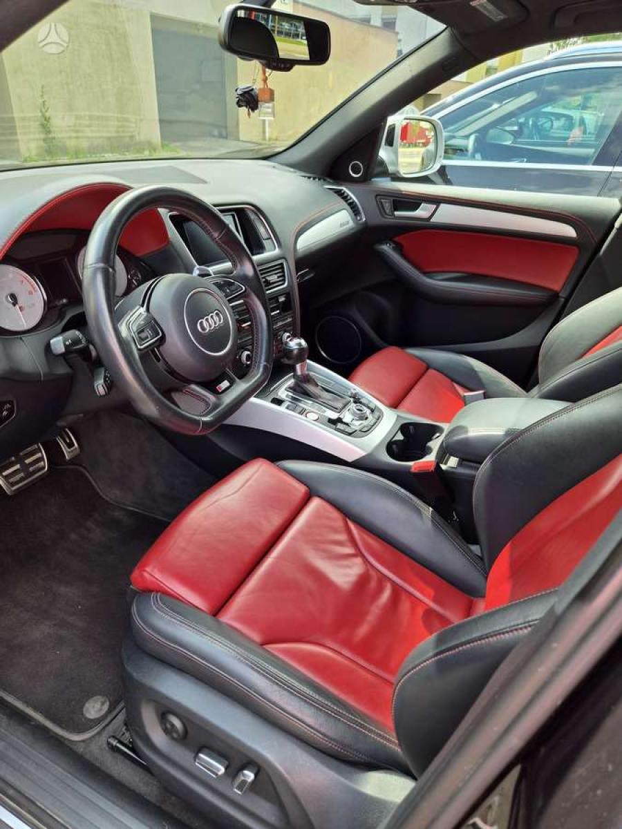 Melns Audi SQ5 2014 Viļņa, ar dzinēja tilpumu 3.00 L un nobraukumu 130 tūkst. km par 14800 €, foto 13 vietnē AUTOMOTO.COM.LV