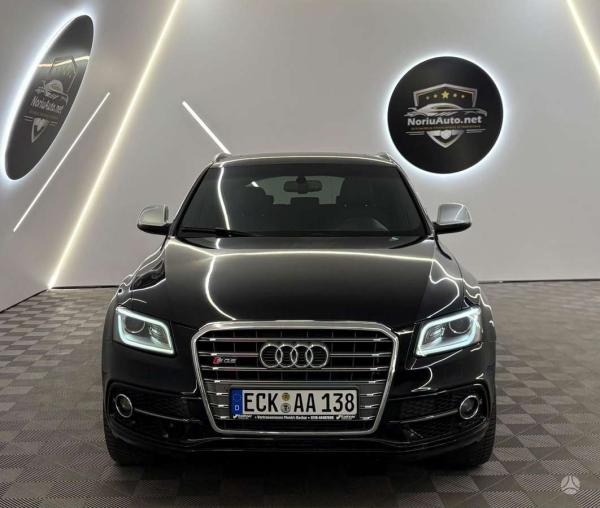 Black Audi SQ5 2014 in Marijampole, with an engine capacity of 2.97 L and mileage of 194 thousand km for 15450 €, photo 7 on AUTOMOTO.COM.LV