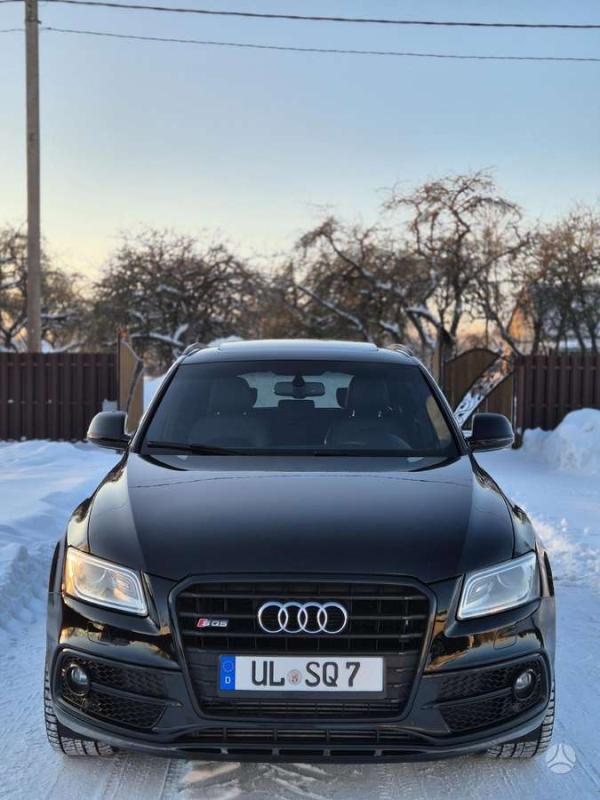 Melns Audi SQ5 2015 Viļņa, ar dzinēja tilpumu 3.00 L un nobraukumu 155 tūkst. km par 16250 €, foto 2 vietnē AUTOMOTO.COM.LV