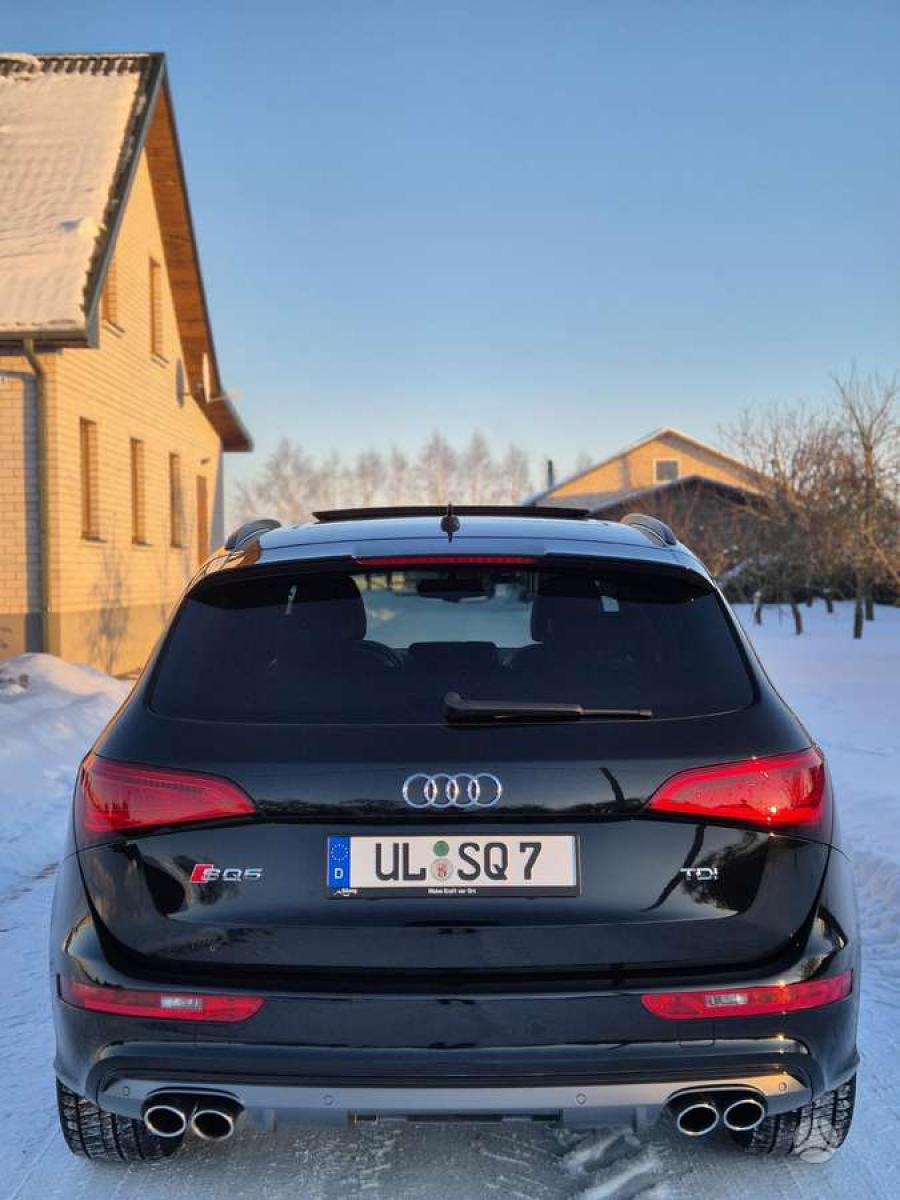 Black Audi SQ5 2015 in Vilnius, with an engine capacity of 3.00 L and mileage of 155 thousand km for 16250 €, photo 6 on AUTOMOTO.COM.LV
