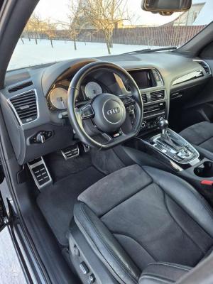 Black Audi SQ5 2015 in Vilnius, with an engine capacity of 3.00 L and mileage of 155 thousand km for 16250 €, photo 8 on AUTOMOTO.COM.LV