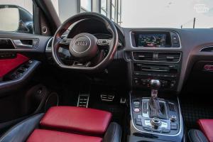 Black Audi SQ5 2015 in Kaunas, with an engine capacity of 3.00 L and mileage of 251 thousand km for 16450 €, photo 18 on AUTOMOTO.COM.LV
