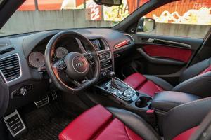Black Audi SQ5 2015 in Kaunas, with an engine capacity of 3.00 L and mileage of 251 thousand km for 16450 €, photo 27 on AUTOMOTO.COM.LV