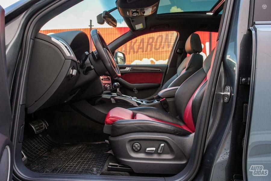 Black Audi SQ5 2015 in Kaunas, with an engine capacity of 3.00 L and mileage of 251 thousand km for 16450 €, photo 28 on AUTOMOTO.COM.LV