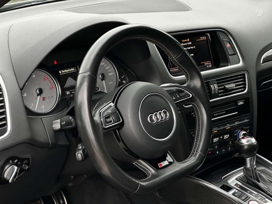 Black Audi SQ5 2016 in Vilnius, with an engine capacity of 2.97 L and mileage of 216 thousand km for 18550 €, photo 36 on AUTOMOTO.COM.LV