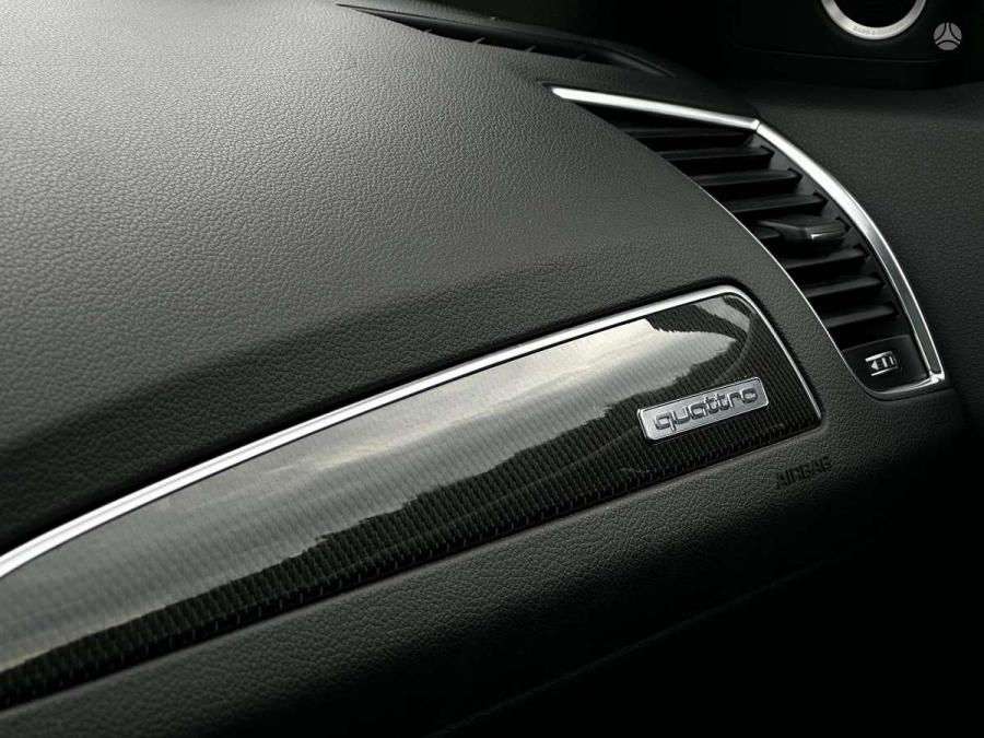 Black Audi SQ5 2016 in Vilnius, with an engine capacity of 2.97 L and mileage of 216 thousand km for 18550 €, photo 43 on AUTOMOTO.COM.LV