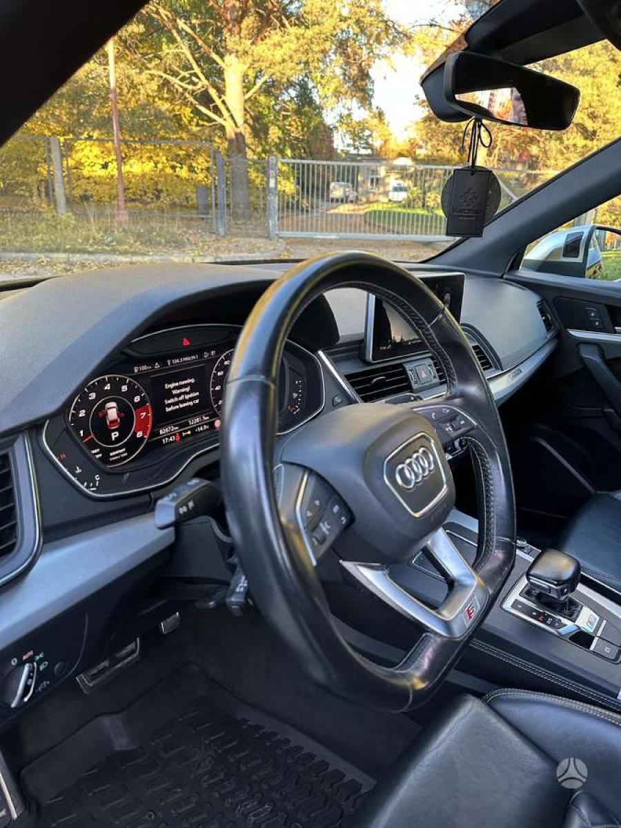 Black Audi SQ5 2018 in Siauliai, with an engine capacity of 3.00 L and mileage of 84 thousand km for 27400 €, photo 10 on AUTOMOTO.COM.LV