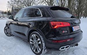 Black Audi SQ5 2018 in Kaunas, with an engine capacity of 3.00 L and mileage of 244 thousand km for 20500 €, photo 7 on AUTOMOTO.COM.LV
