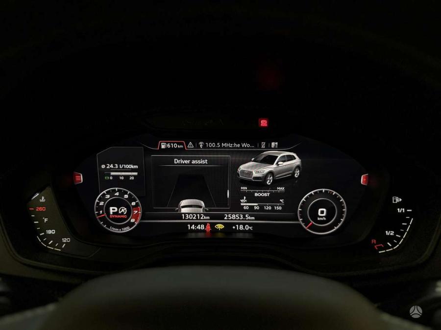 Black Audi SQ5 2018 in Vilnius, with an engine capacity of 3.00 L and mileage of 132 thousand km for 25120 €, photo 24 on AUTOMOTO.COM.LV