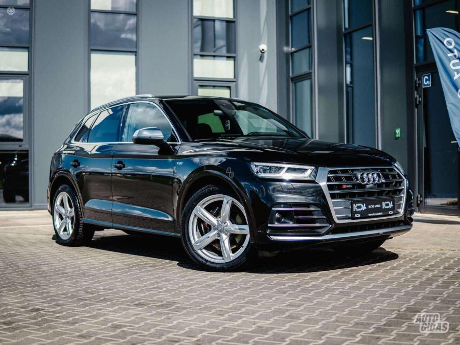Black Audi SQ5 2018 in Kaunas, with an engine capacity of 3.00 L and mileage of 212 thousand km for 22450 €, photo 1 on AUTOMOTO.COM.LV