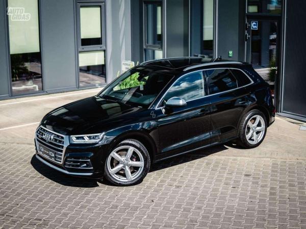 Black Audi SQ5 2018 in Kaunas, with an engine capacity of 3.00 L and mileage of 212 thousand km for 22450 €, photo 5 on AUTOMOTO.COM.LV