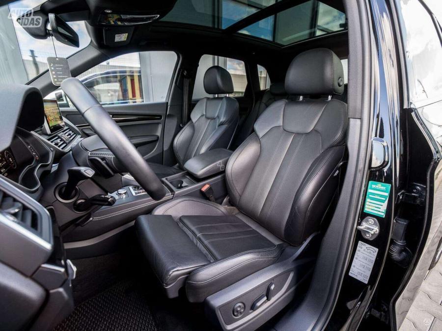 Black Audi SQ5 2018 in Kaunas, with an engine capacity of 3.00 L and mileage of 212 thousand km for 22450 €, photo 26 on AUTOMOTO.COM.LV