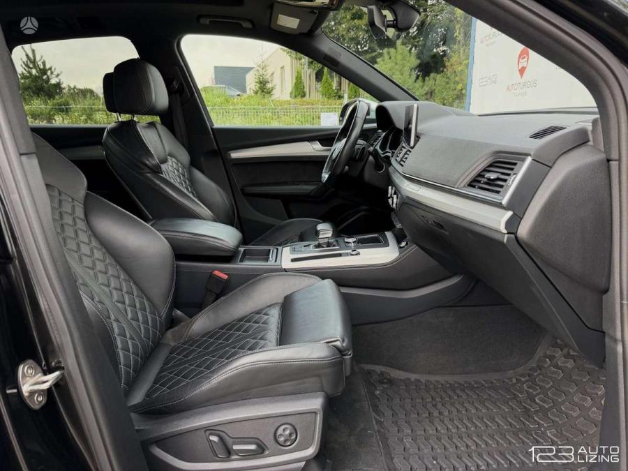 Black Audi SQ5 2018 in Taurage, with an engine capacity of 3.00 L and mileage of 129 thousand km for 25000 €, photo 20 on AUTOMOTO.COM.LV