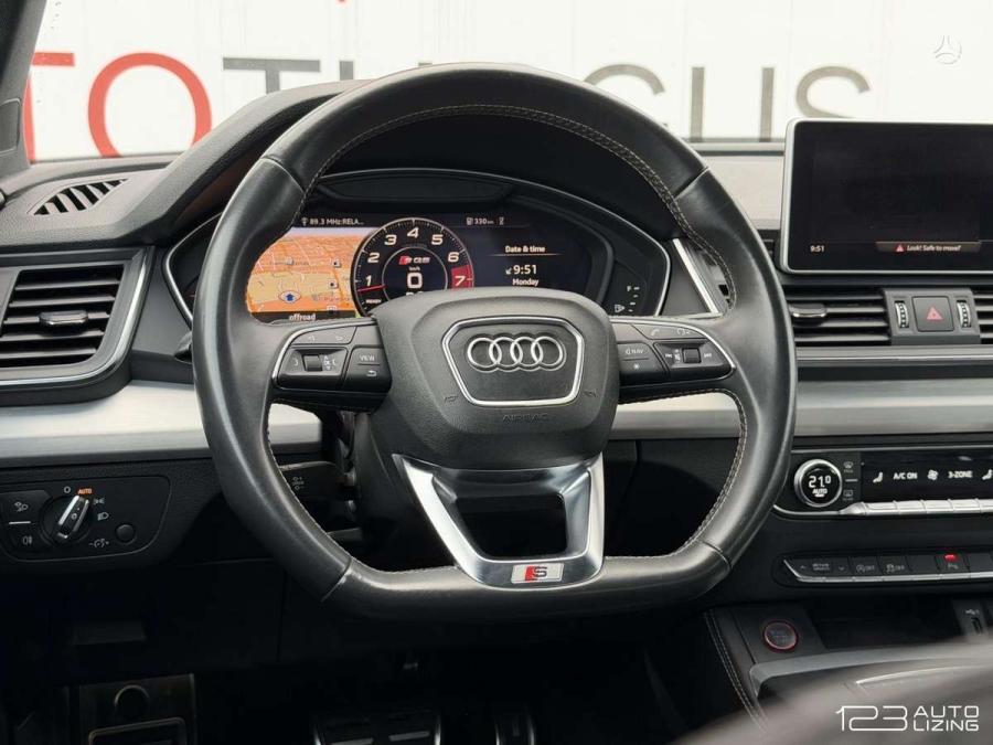 Black Audi SQ5 2018 in Taurage, with an engine capacity of 3.00 L and mileage of 129 thousand km for 25000 €, photo 25 on AUTOMOTO.COM.LV
