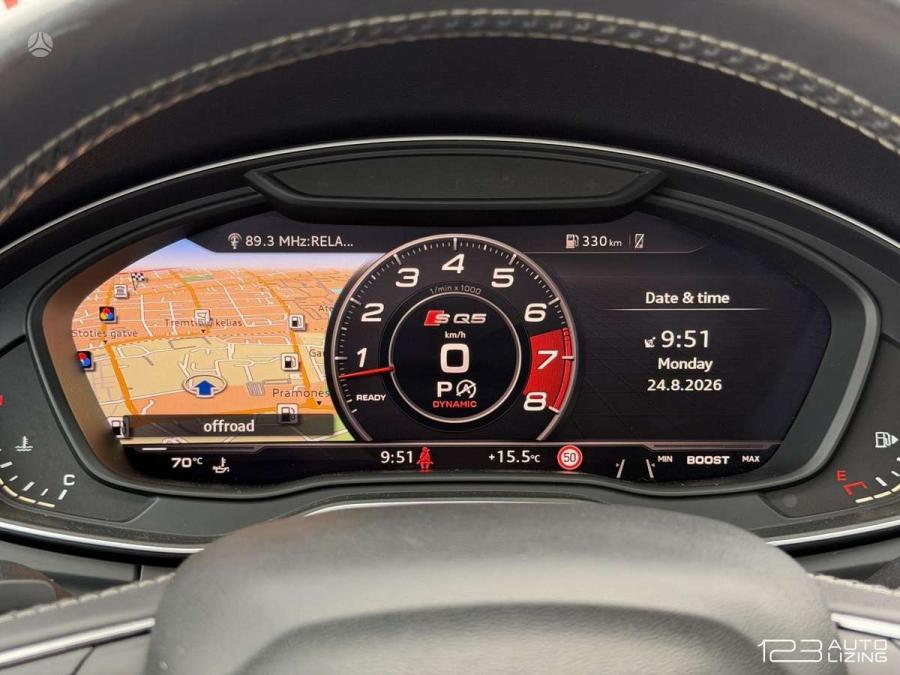 Black Audi SQ5 2018 in Taurage, with an engine capacity of 3.00 L and mileage of 129 thousand km for 25000 €, photo 26 on AUTOMOTO.COM.LV