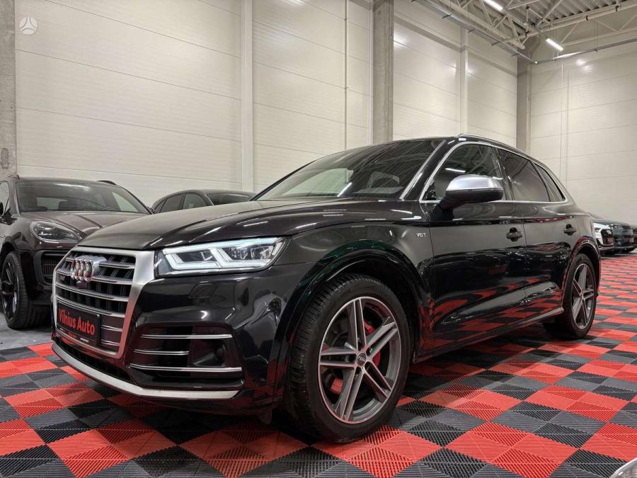 Black Audi SQ5 2018 in Vilnius, with an engine capacity of 3.00 L and mileage of 132 thousand km for 24990 €, photo 1 on AUTOMOTO.COM.LV