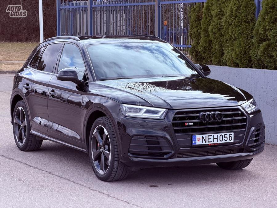 Black Audi SQ5 2020 in Vilnius, with an engine capacity of 3.00 L and mileage of 79 thousand km for 37000 €, photo 1 on AUTOMOTO.COM.LV